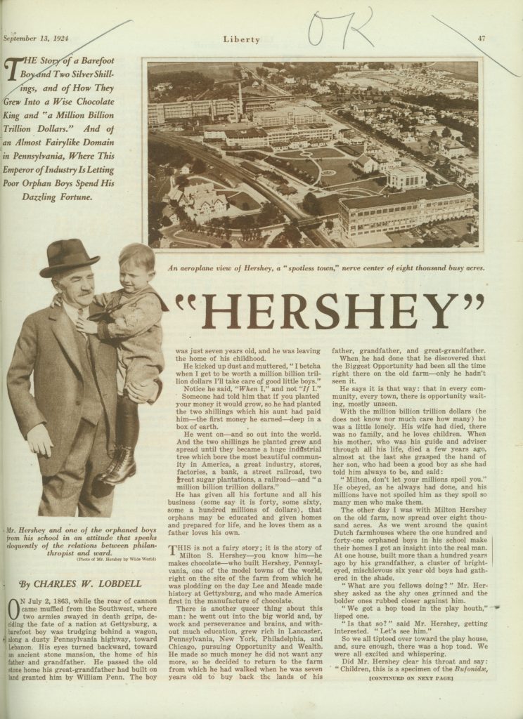 Milton Hershey's Gift | Milton Hershey Trust | MHS