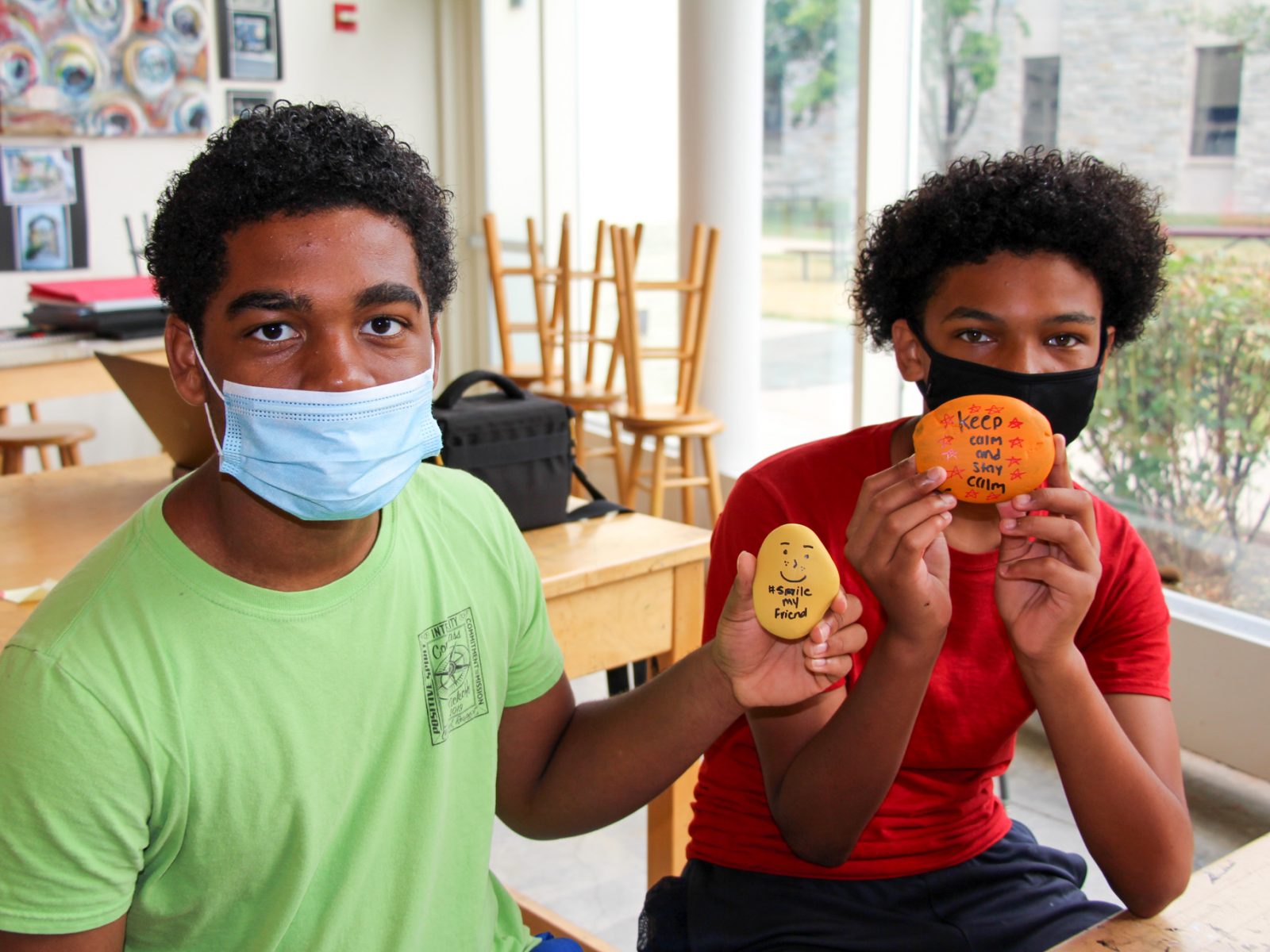 Milton Hershey School Students Create Positivity Rocks