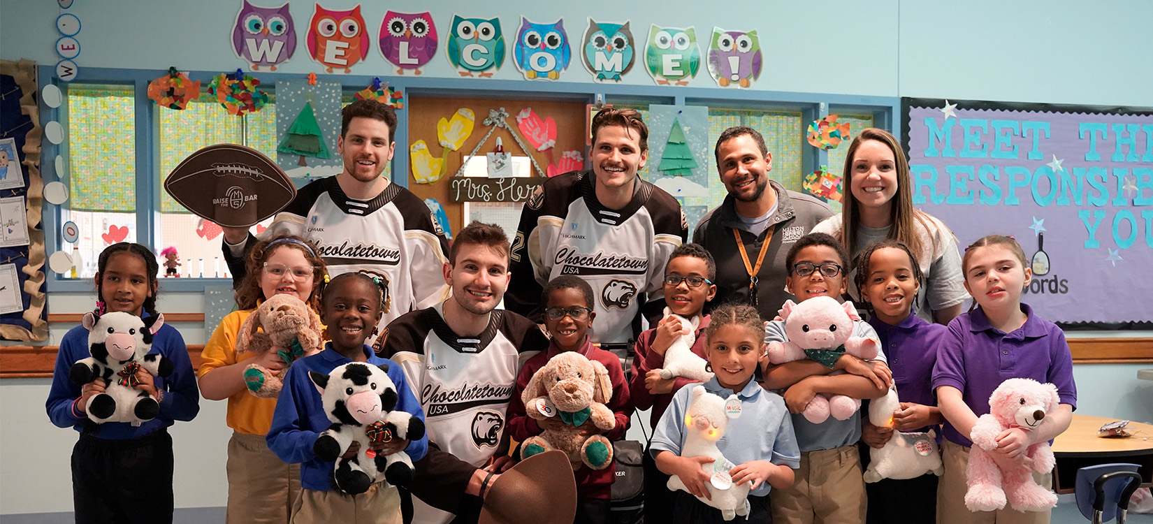 Hershey Bears Distribute Bears at Milton Hershey School | Milton ...